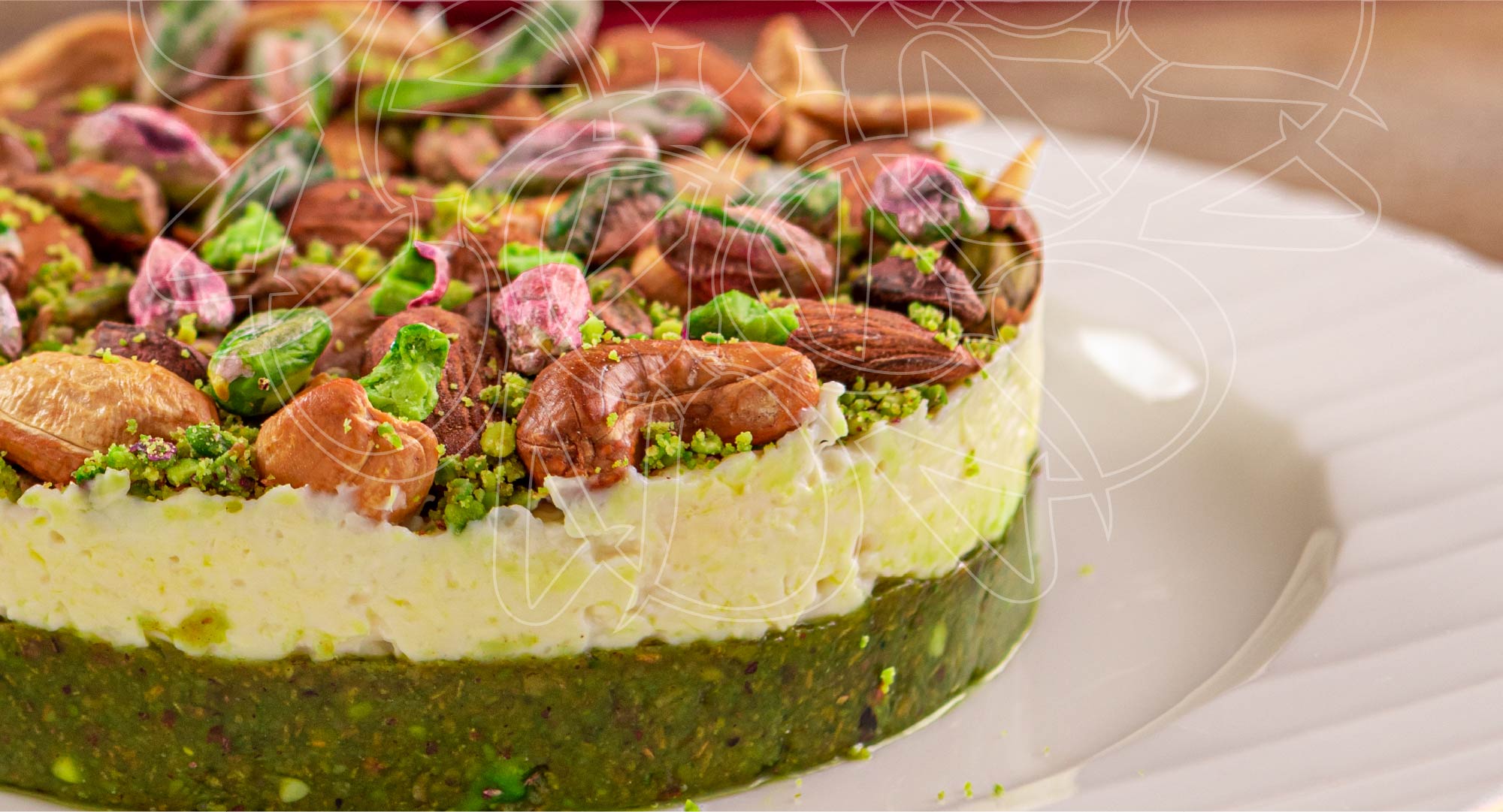 Buy Mafroukeh Pistachio Dessert With Cream In Sharjah | AlHalabya Sweets